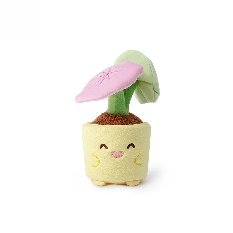 Toadstool mushroom plush garden ornament with lucky clover for bedroom decoration gift for teens