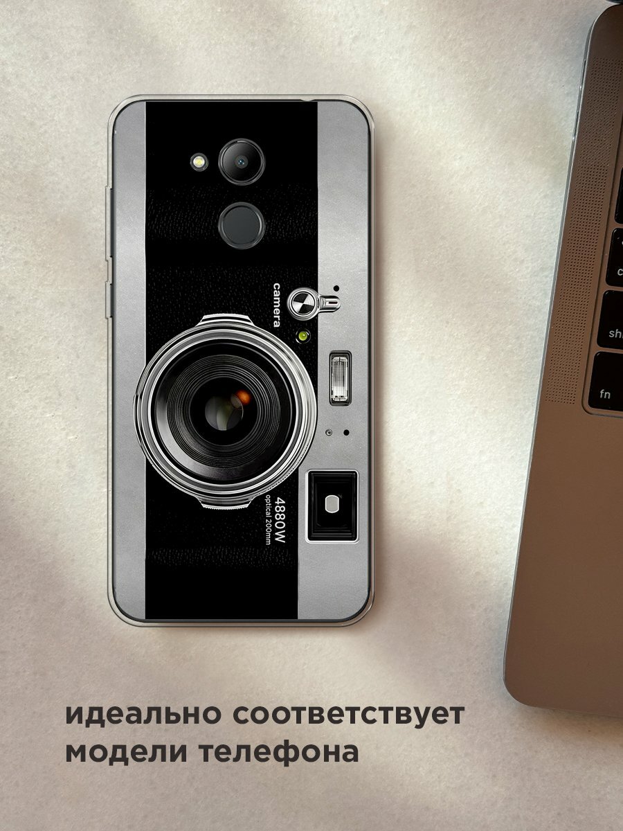 Чехол на Honor 6C Pro / Хонор 6С Про с принтом "Ретро камера" — фото 1