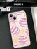 Чехол на Apple iPhone 13 / Айфон 13 с принтом "Розовые новогодние шарики 3"
