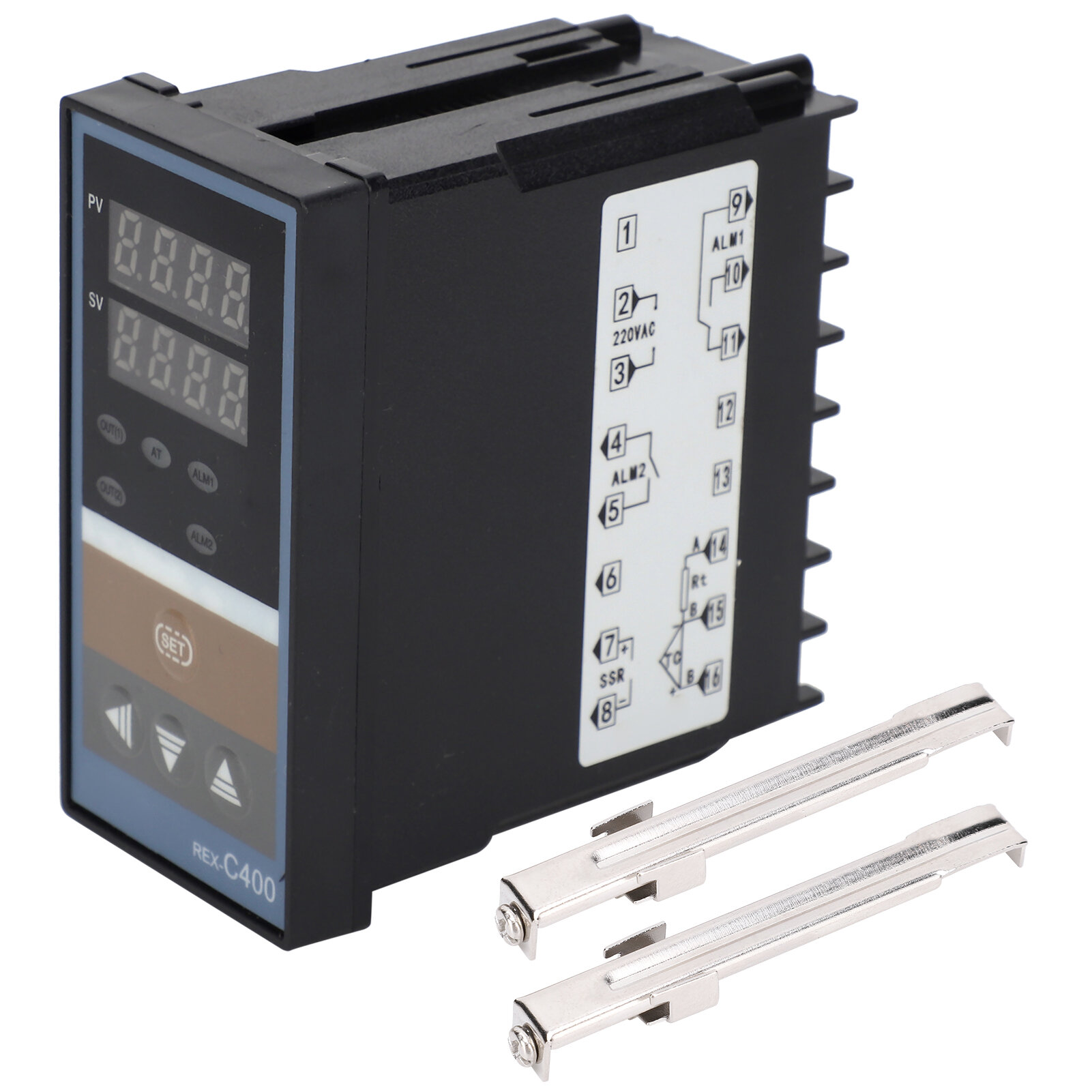 BERM Digital Display Temperature Meter High Accuracy Thermometer REX-C400FK02-V x DA