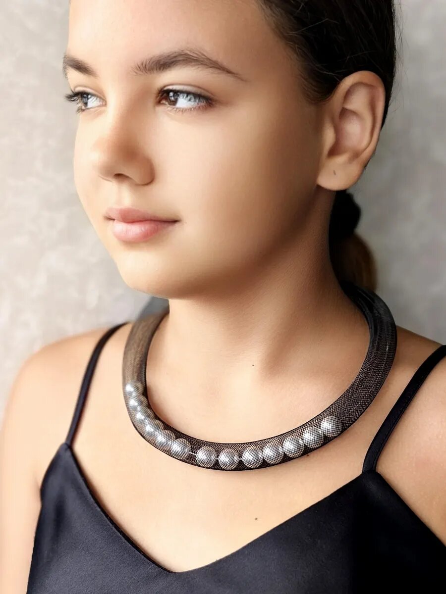 Колье, жемчуг имитация