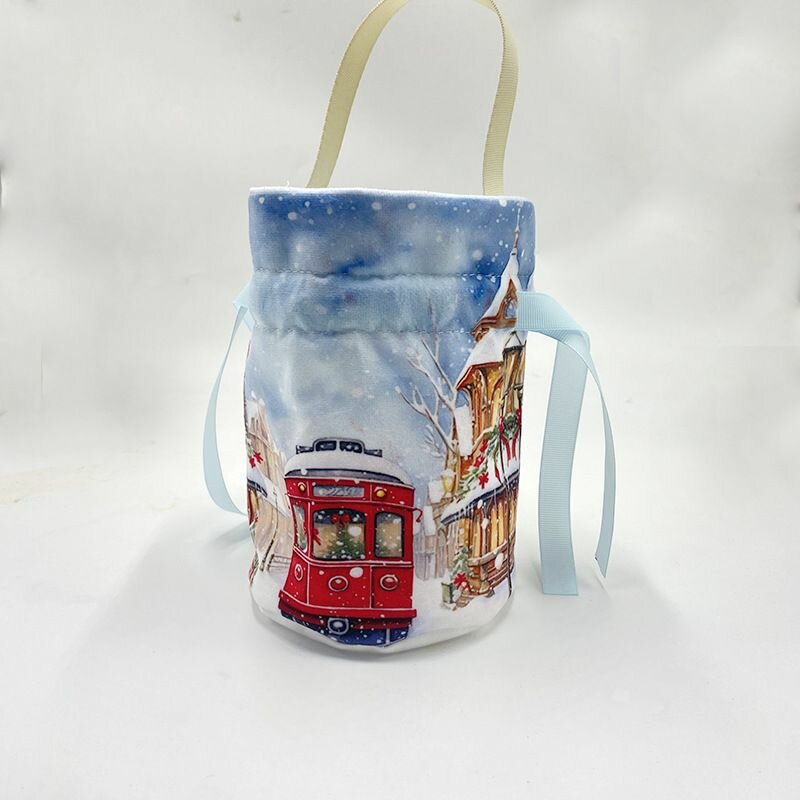 Новая сумка для яблок, маленький подарок, подарочная , упаковка на Рождество, конфет, мирная фруктовая