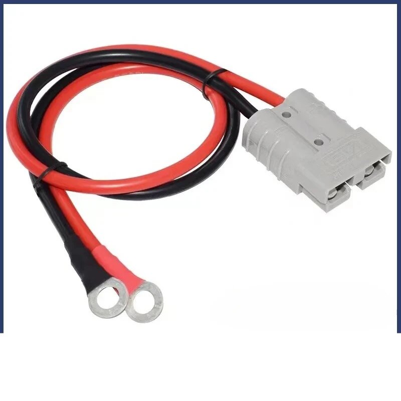 Серый разъем-коннектор 12-4AWG 600В 4-50 мм² для аккумуляторов 50A 8AWG, 150cm