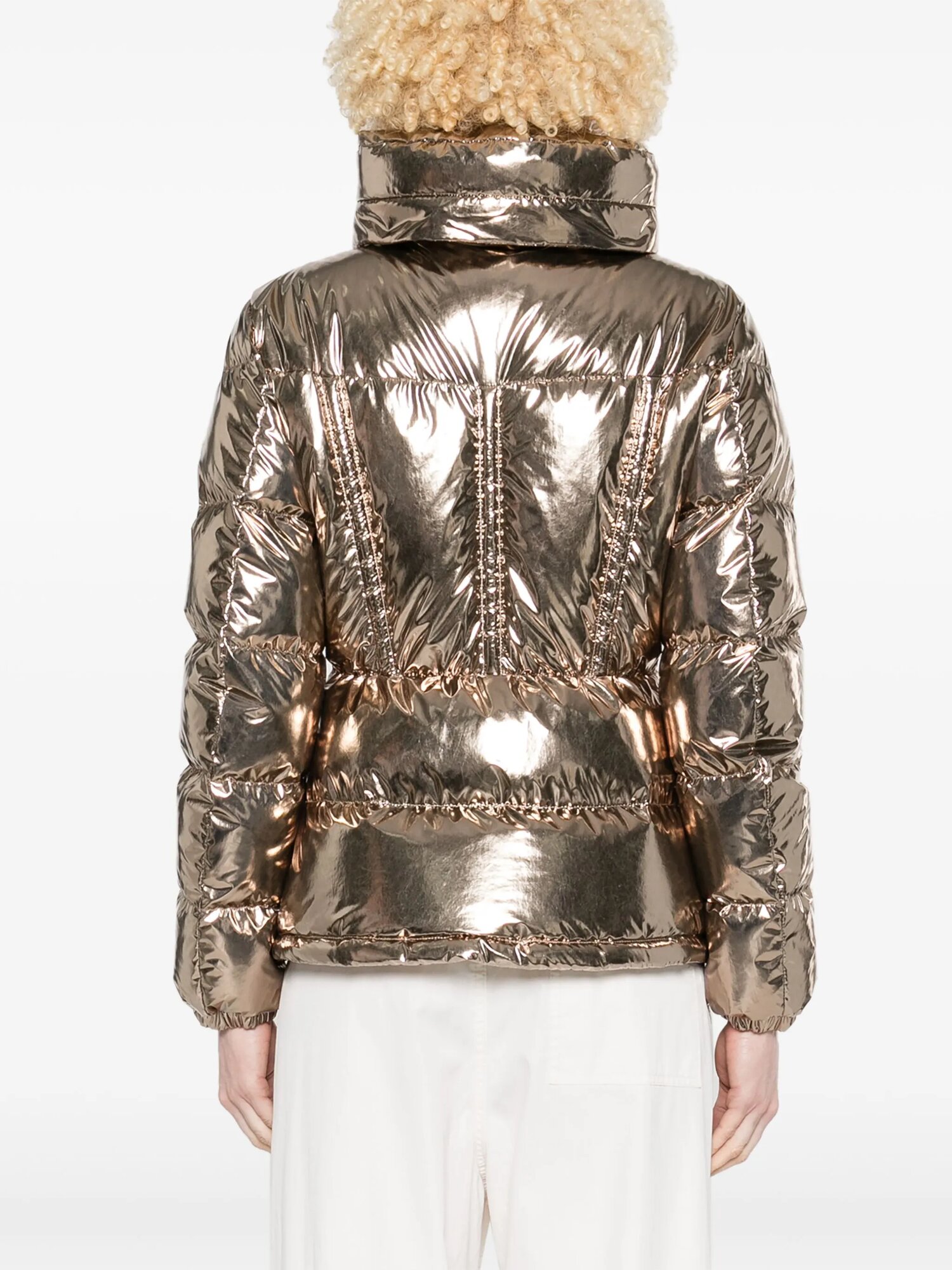 Пуховик Moncler Douros, размер 2, золотистый — фото 1