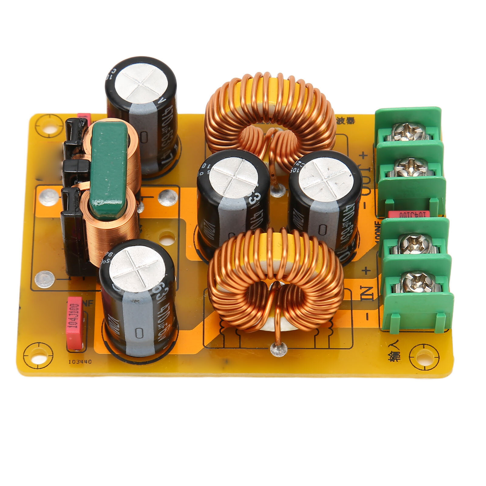 DC LC фильтр 50V 10A, электромагнитный помехоподавляющий, двусторонний FR4, для автомобиля и мотоцикла