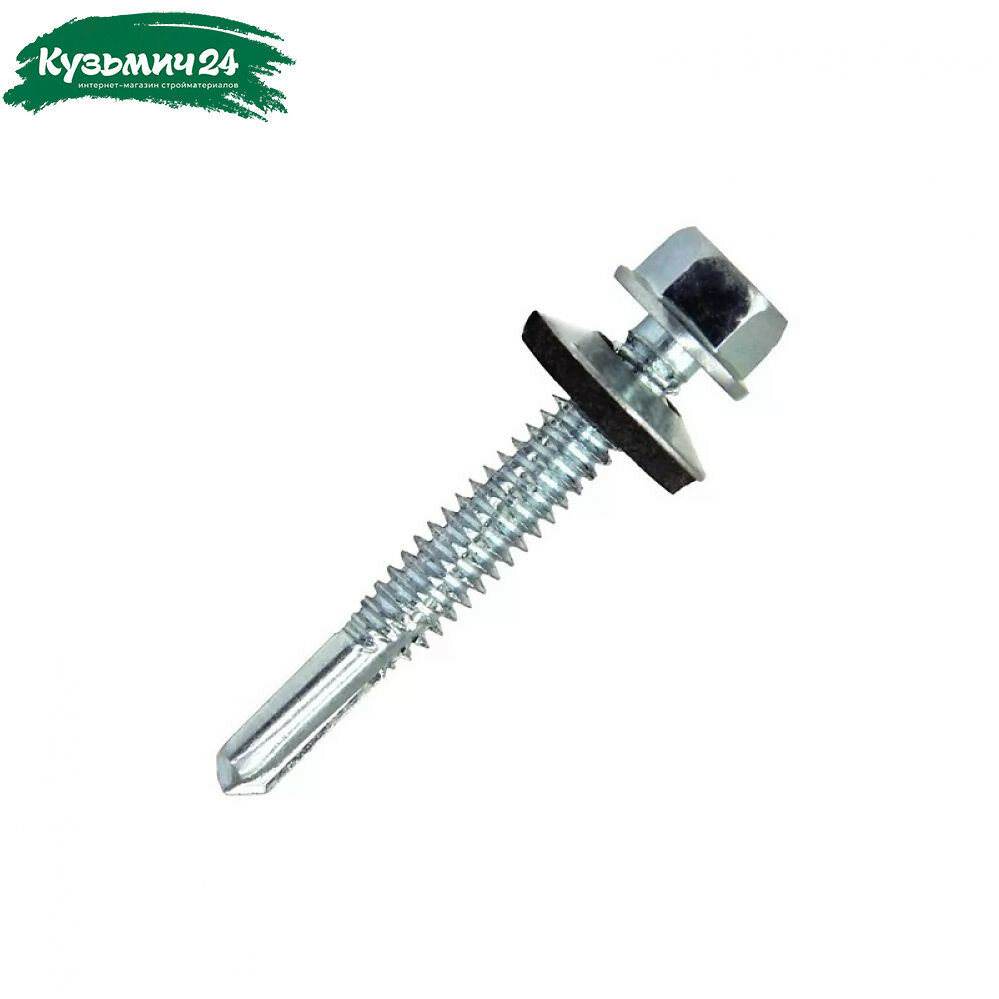 Саморез кровельный цинк 5,5x65 4 шт