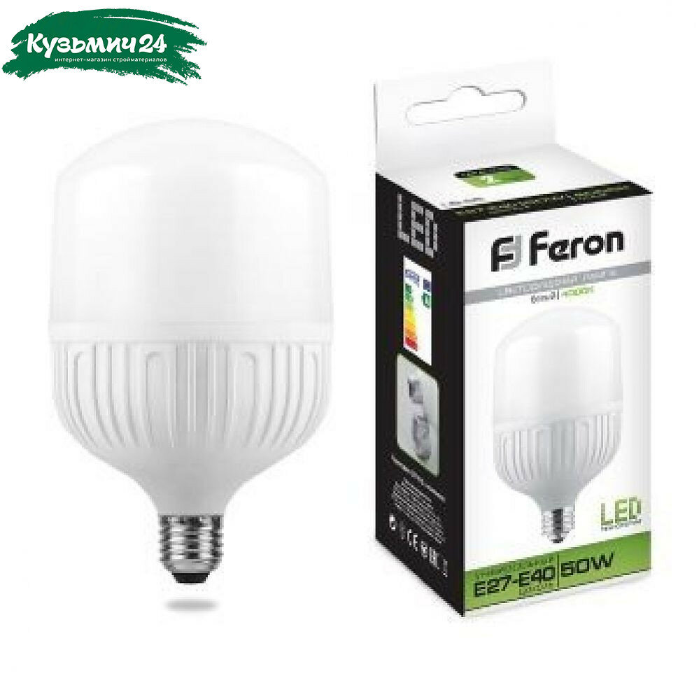 Лампа светодиодная Feron LB-65 Е27/Е40 50W 4000K 25820