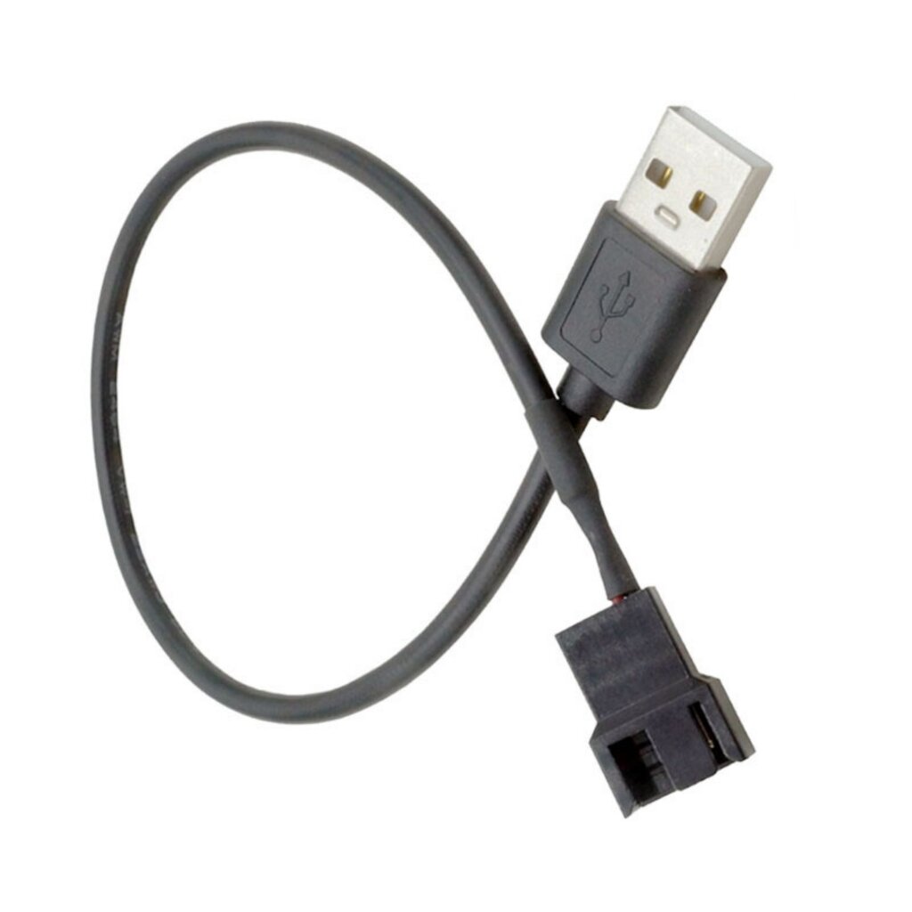 USB к 3Pin / 4Pin вентилятору ПК, кабель адаптера питания вентилятора с разъемом USB 5 В, Кабель адаптера питания вентилятора с разъемом USB к корпусному вентилятору 3Pin/ 4Pin, вентилятор охлаждения компьютера
