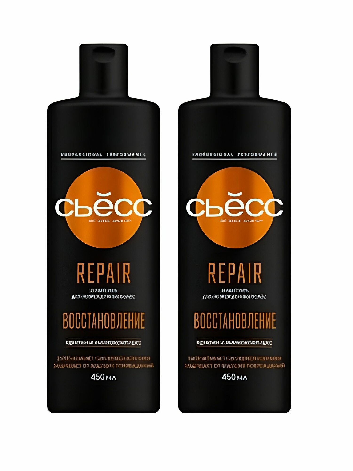 Шампунь женский сьесс Repair для сухих, поврежденных волос, легкое расчесывание и интенсивный уход, 450 мл. Набор 2 шт