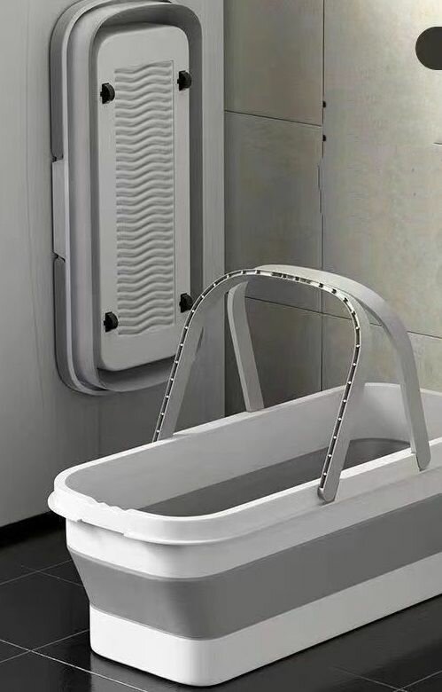 Ведро складное силиконовое 12 л, 50см в длинну для дома и дачи