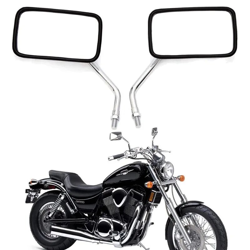Классические хромированные зеркала заднего вида для мотоцикла 10 мм для Honda Rebel 250 Magna 750