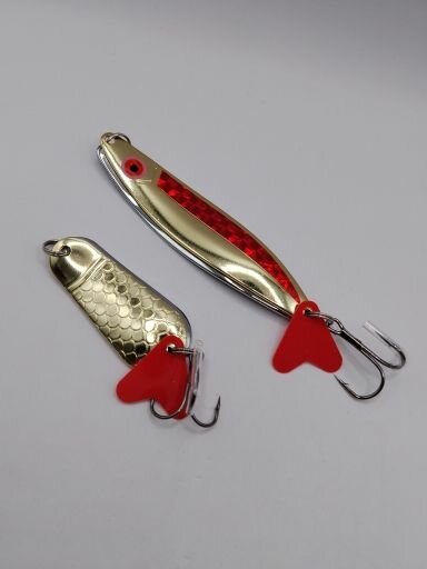 Блесна Snow Wolf, набор из 2 штук, 15гр и 26гр, колеблющаяся блесна для рыбалки