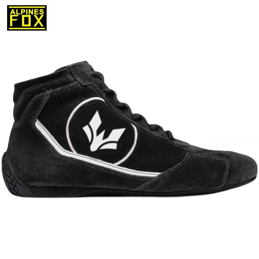 Высококачественная обувь унисекс для каратинга, обувь для автомобиля, мотоцикла, гоночного клуба, упражнения, водонепроницаемая обувь для каратинга, одобренная ФИА 36-46 46, Черный, черный