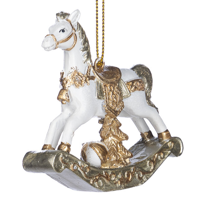 Елочная игрушка Лошадка-качалка Доблестный Уинстон 8 см, Goodwill, MC38387