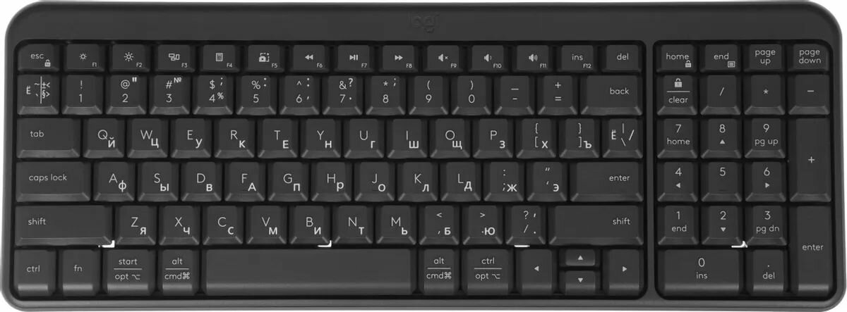 Клавиатура Logitech K251 черный беспроводная BT Multimedia (920-013363)