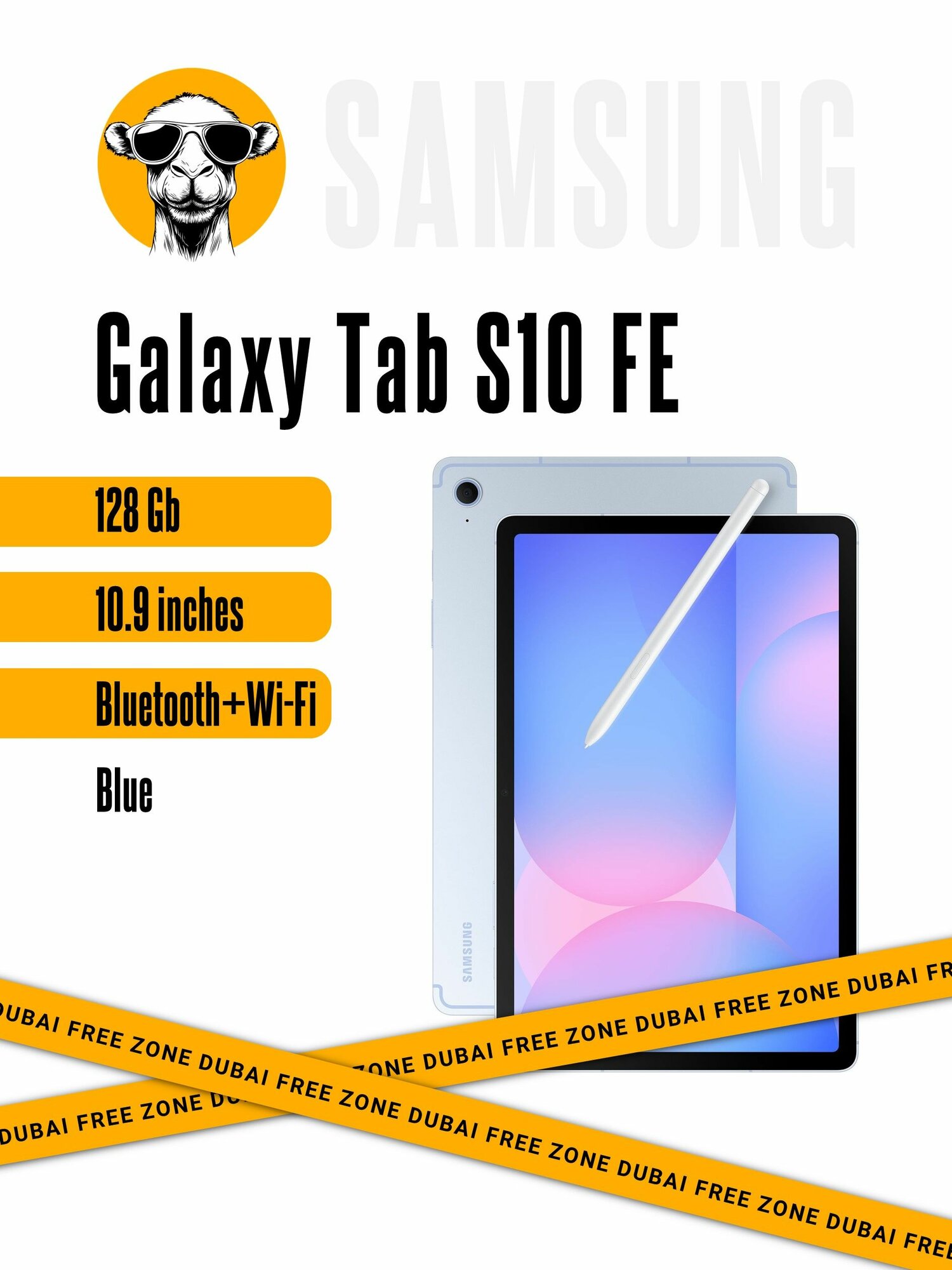 Планшет Samsung Galaxy Tab S10 FE WI-Fi 8/128Gb Blue/Синий