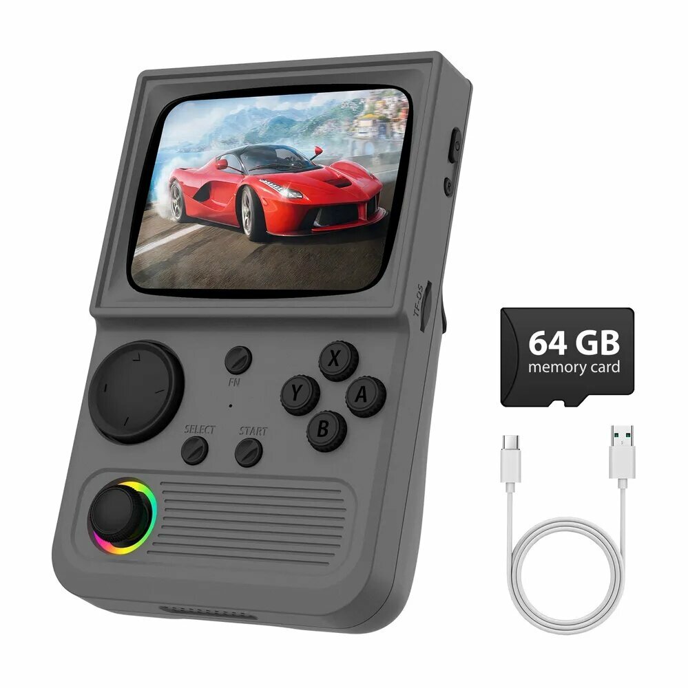 XISKT 2025 обновление R36T реtro портативная игровая консоль поддерживает 4G/5G WiFi мультиплеер, с 25 эмуляторов 18000+ игр