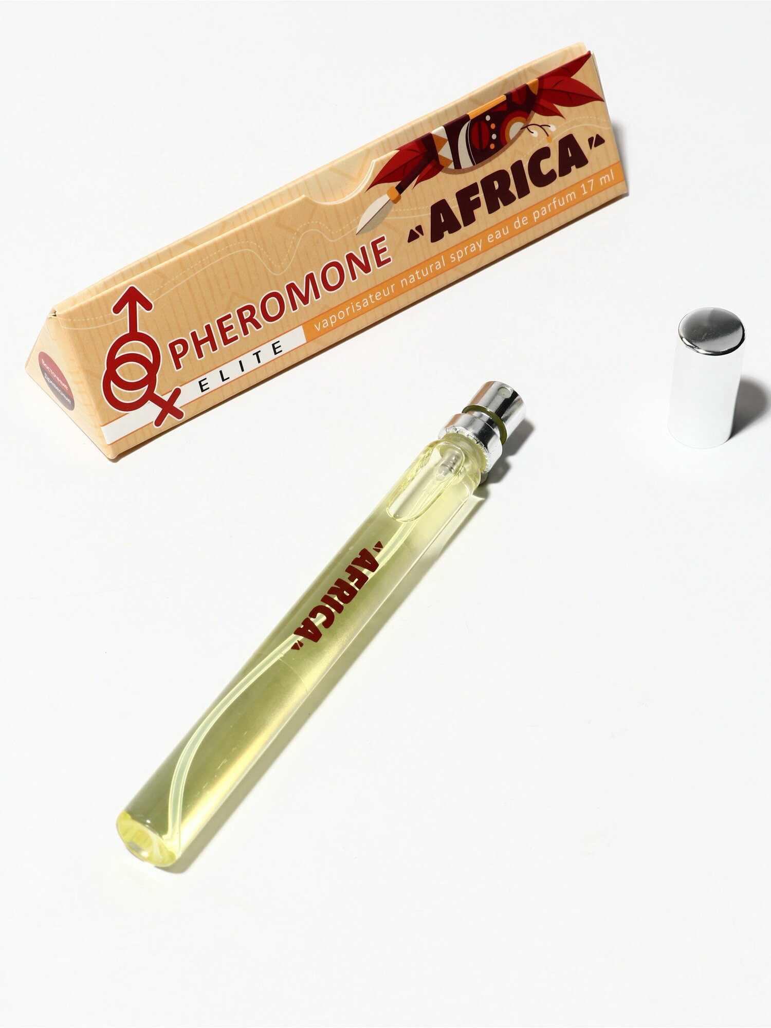 Парфюмерная вода женская с феромонами Africa, 17 мл, базовые ноты: амбра