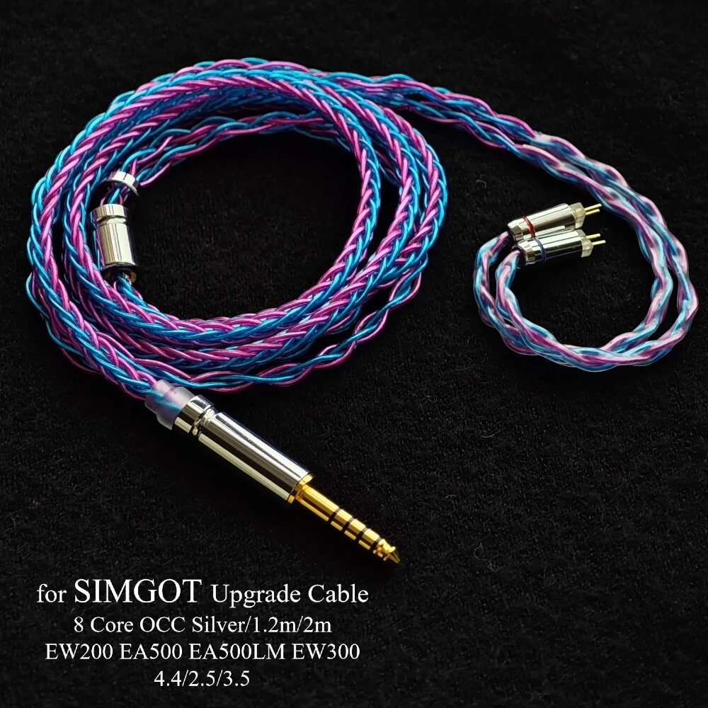OCC кабель для Simgot 1.2/2 м 1.2m-3.5mm Stereo