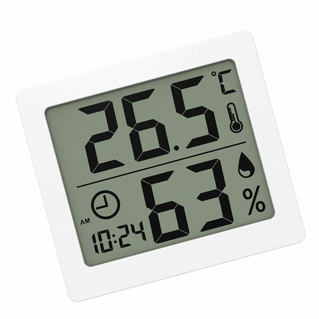 Термометр и гигрометр, Часы-термометр и гигрометр для детской комнаты белые