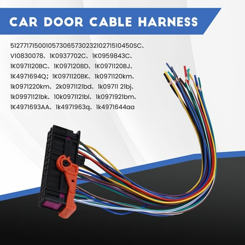 Разъем жгута проводов для левой и правой двери автомобиля 1K0937702C надежное соединение для Fabia, Superb, Golf, устойчивый к износу