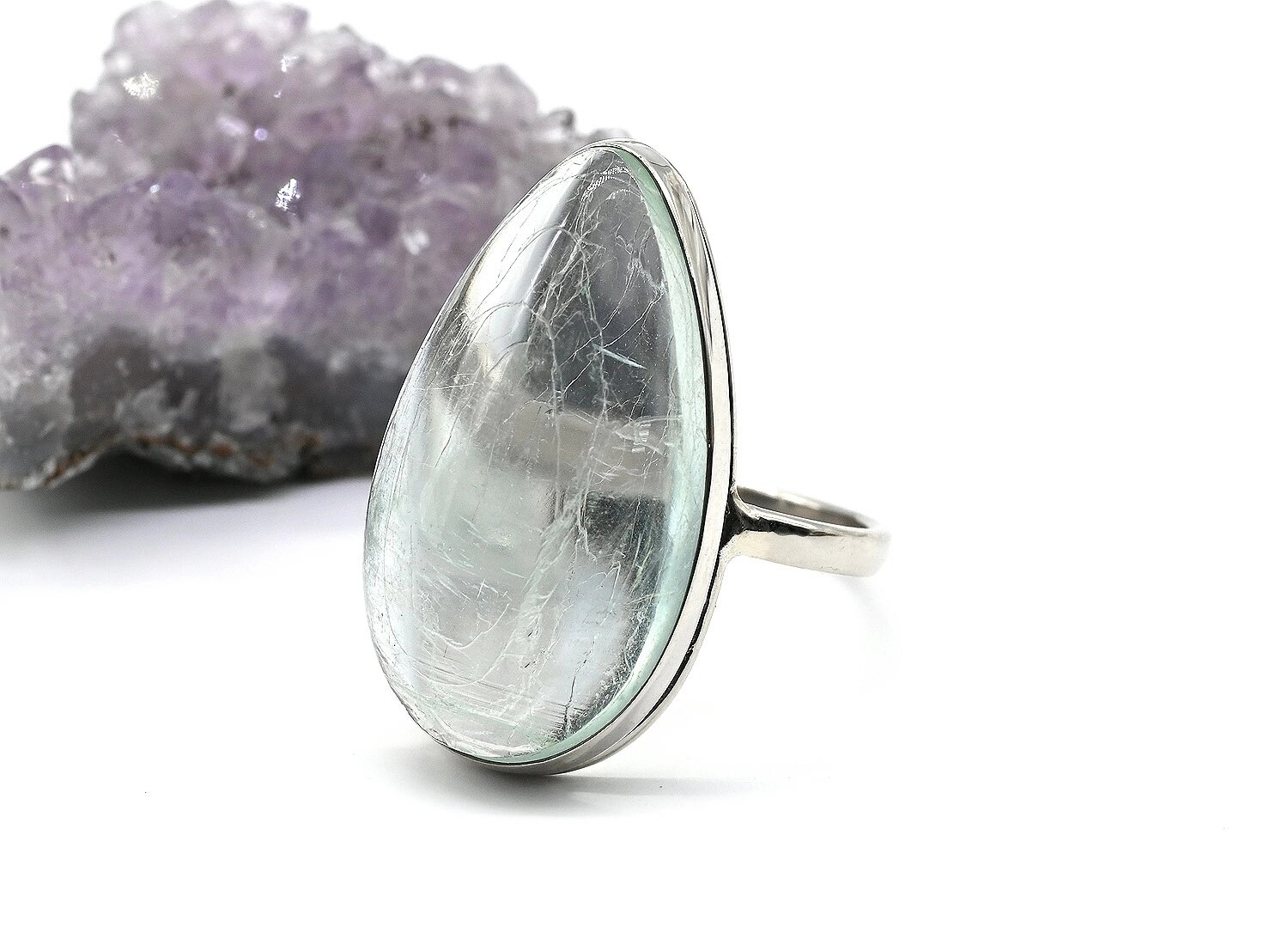 Кольцо, аквамарин