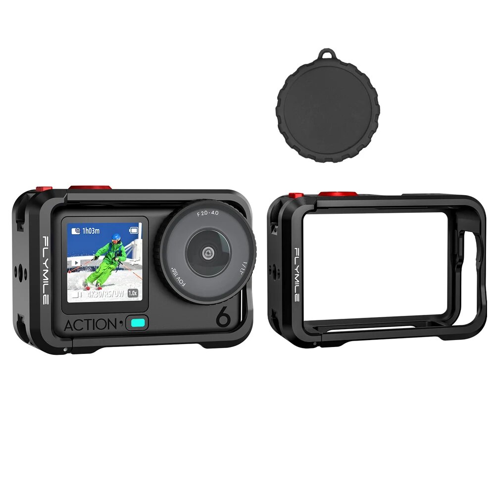 Алюминиевый защитный чехол-рамка для DJI OSMO ACTION 6, быстросъемная клетка для кроликов
