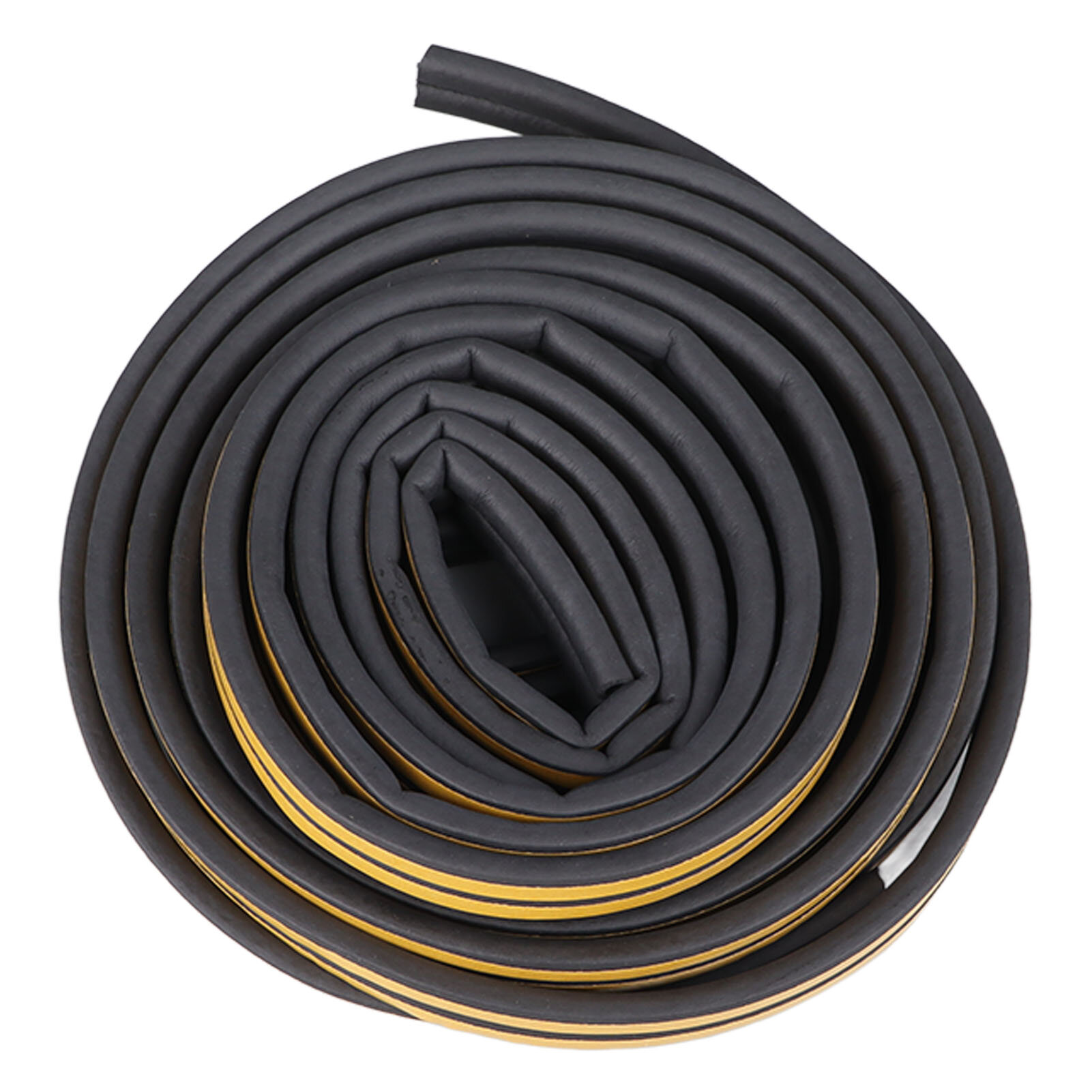 13 м черная D-образная уплотнительная лента для дверей, 2-роликовый уплотнитель, звукоизоляционный дверной уплотнитель D9x6, резиновый уплотнитель для дверей