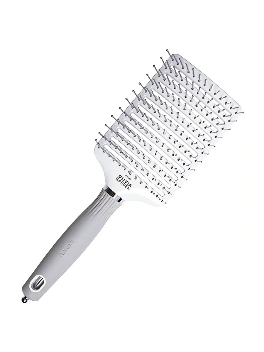 Щётка EXPERT CARE VENT Nylon Bristles White&Grey L