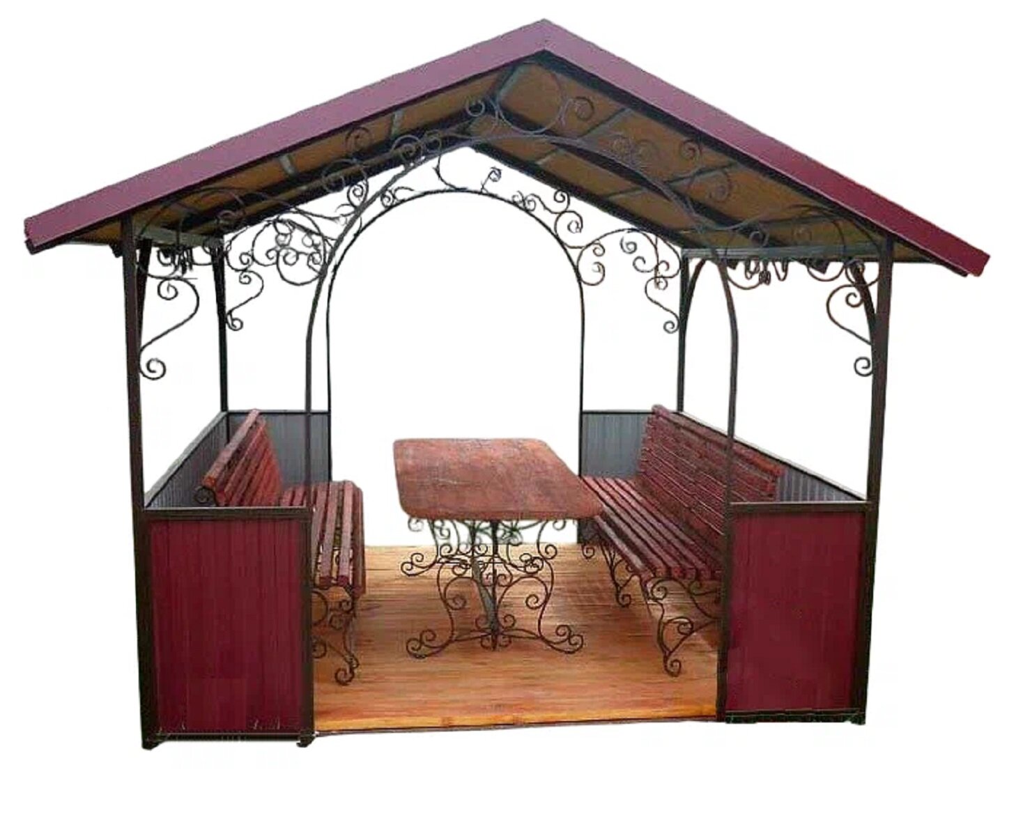 Беседка Хобби-4, цельносварная конструкция, 200 х 300 х 235 см