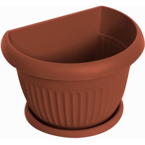 Кашпо настенное Idea ливия D260мм М 3112 Терракотовый