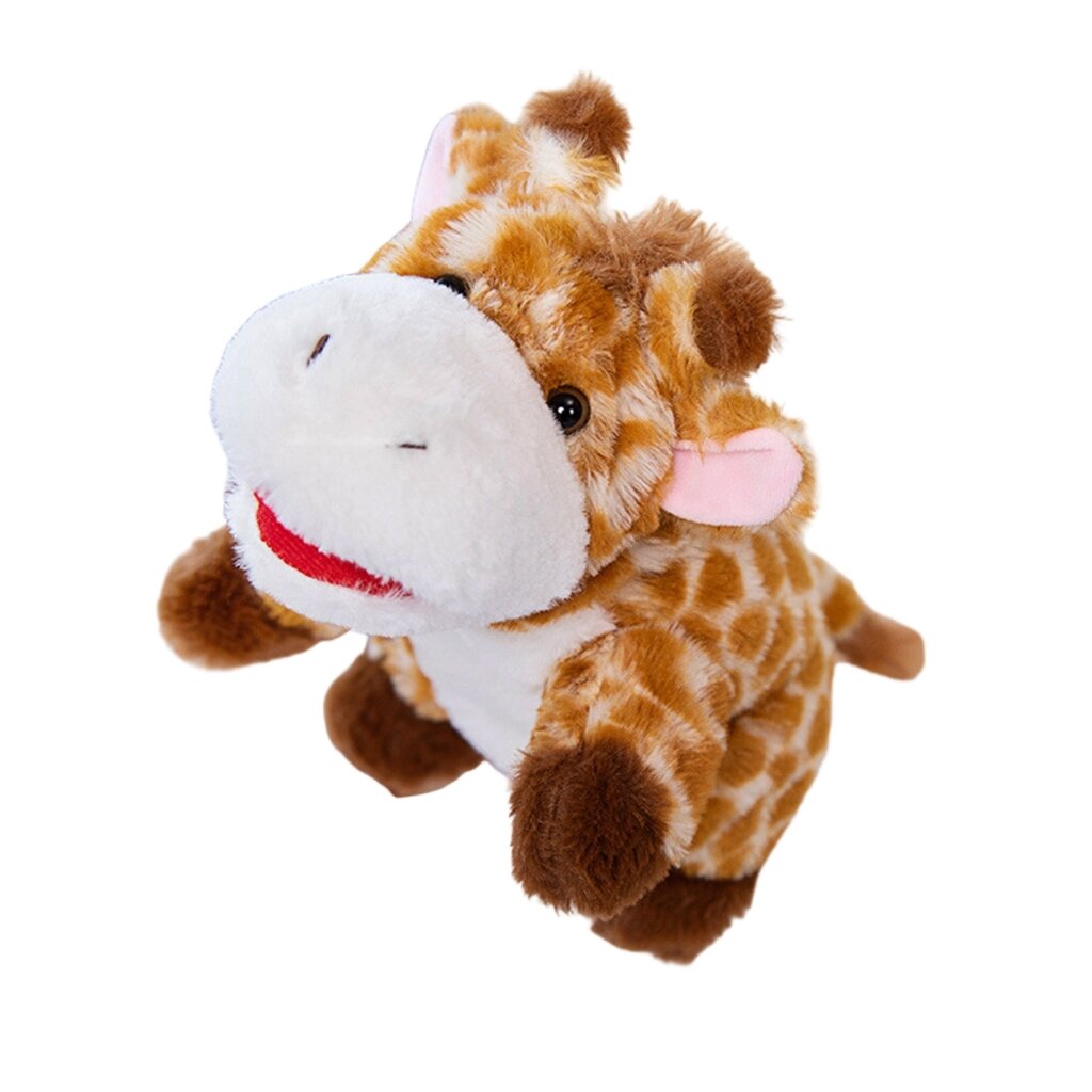 Мультяшное Животное Ручная Кукла Прекрасная Мягкая Игрушка Подвижный Рот Рассказывающий Истории Подарок