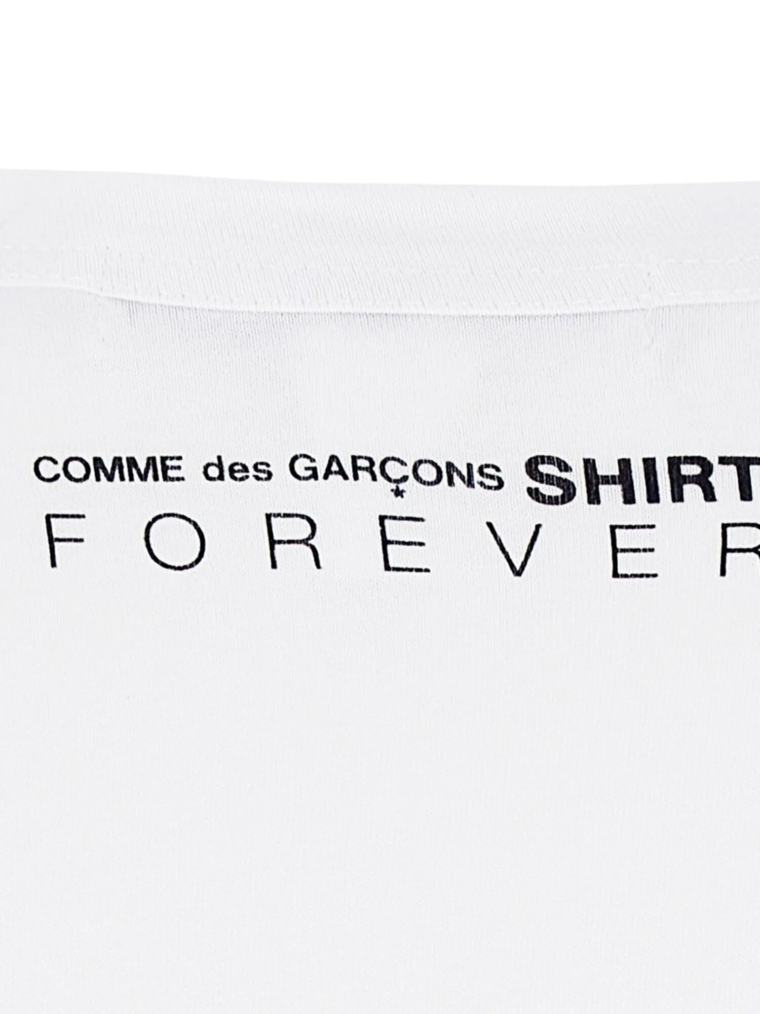 Футболка Comme des Garcons SHIRT Forever, размер 44, бежевый/белый — фото 1