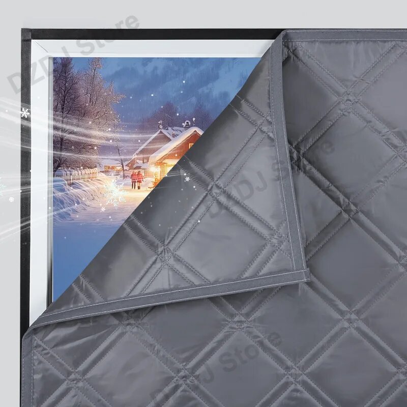 Теплые плотные шторы из полиэстера и хлопка w65 x h90 cm, Темно-серый