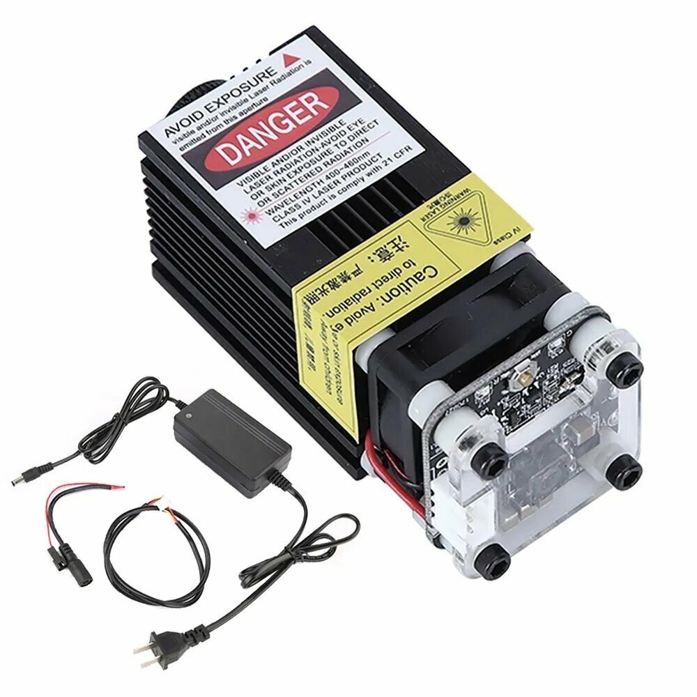 Модуль синего лазера мощностью 500 мВт для самодельного резака, гравировального станка с ЧПУ, высокоточная лазерная головка для проектов по резке и маркировке