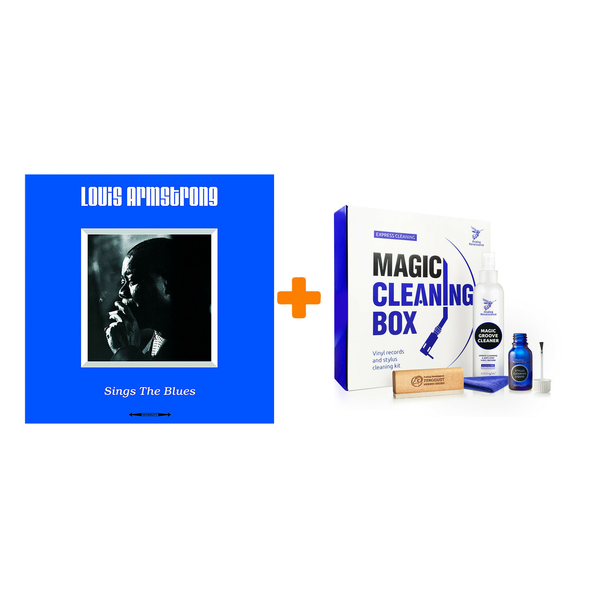 Armstrong Louis Sings The Blues LP + Набор по уходу за винилом Magic Cleaning Box