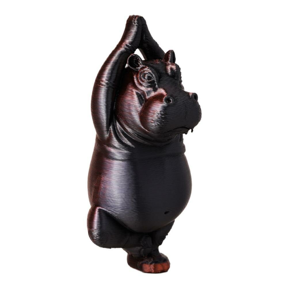 Милый неуклюжий бегемот, занимающийся йогой, модель для йоги