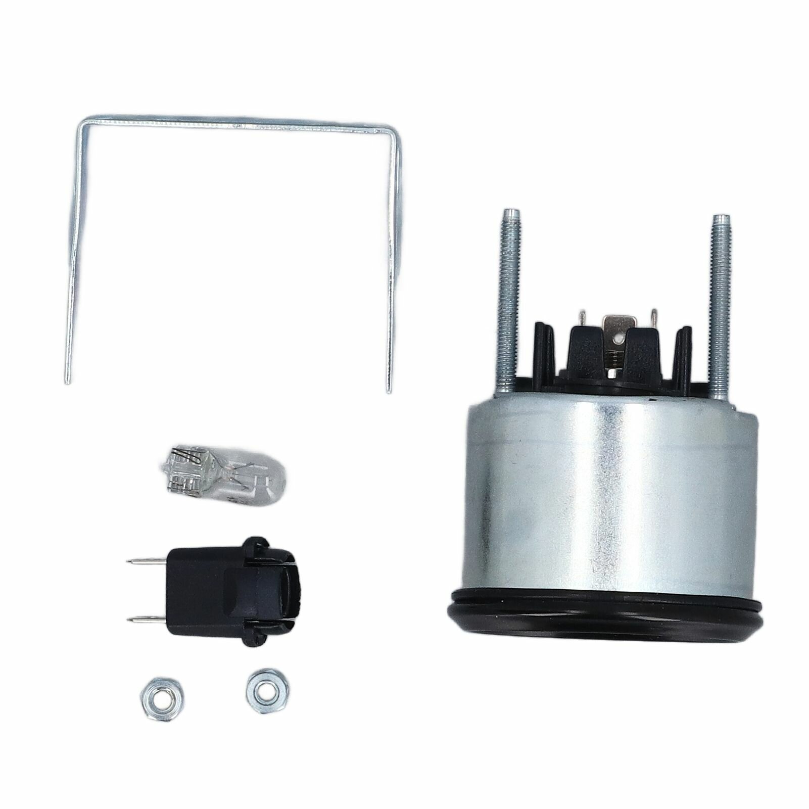 Электрический механический масляный манометр с электрической подсветкой и измерителем давления 0-10КПа х 100 52мм 24V(350-040-017)