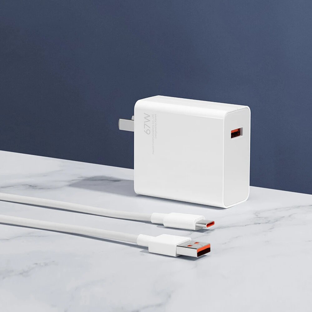 Зарядное устройство Xiaomi 67W US Plug Type с кабелем Type-C