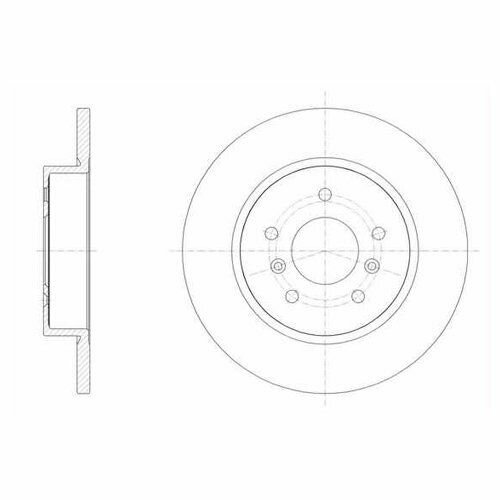 Диск тормозной Remsa 6158200 для Nissan Qashqai II; Renault Kadjar