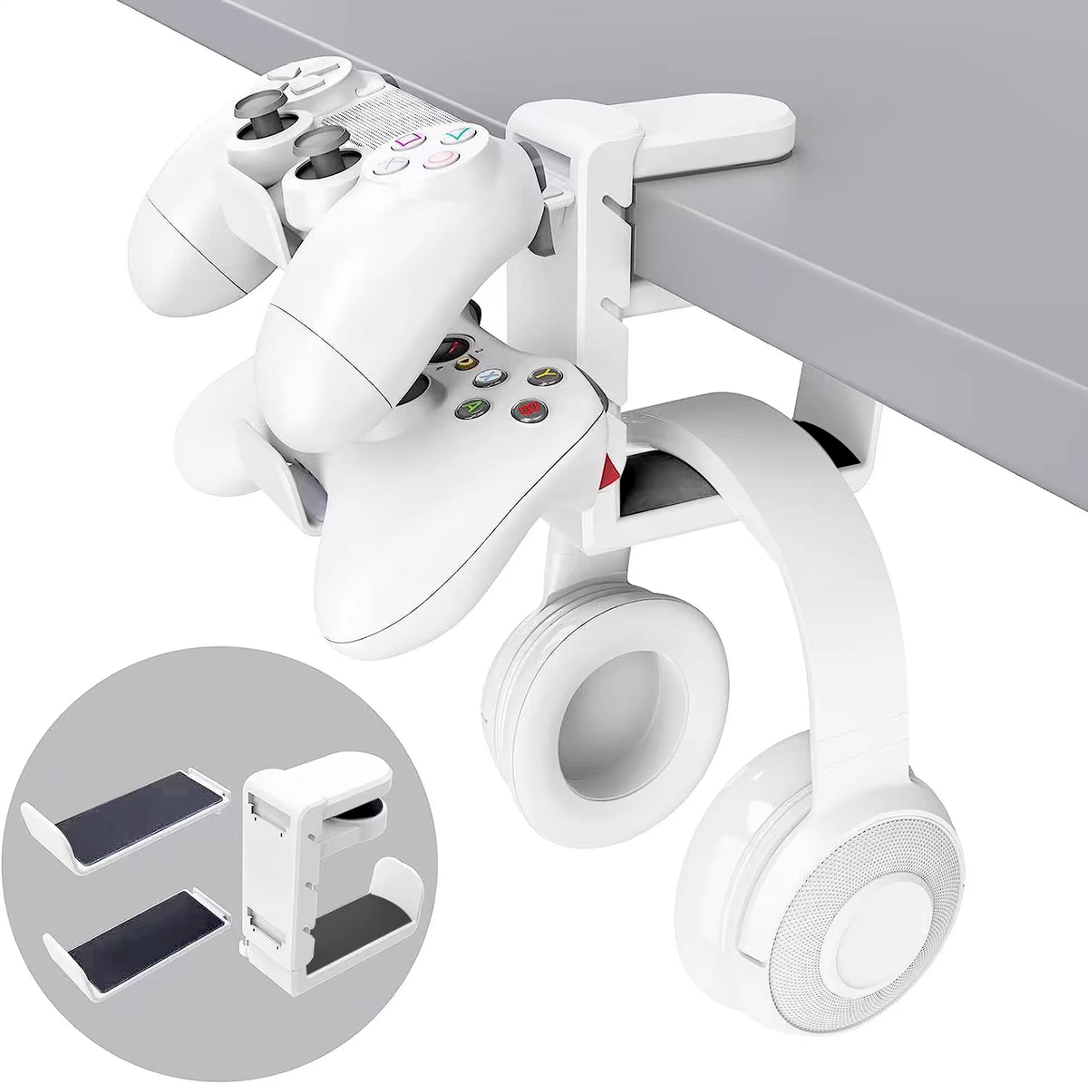 Крепление для наушников на компьютерный стол, держатель для игровой Bluetooth-гарнитуры, настенный крючок без сверления