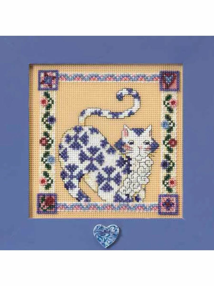 Набор для вышивания Sapphire - Quilted Cats / Mill Hill JS148402