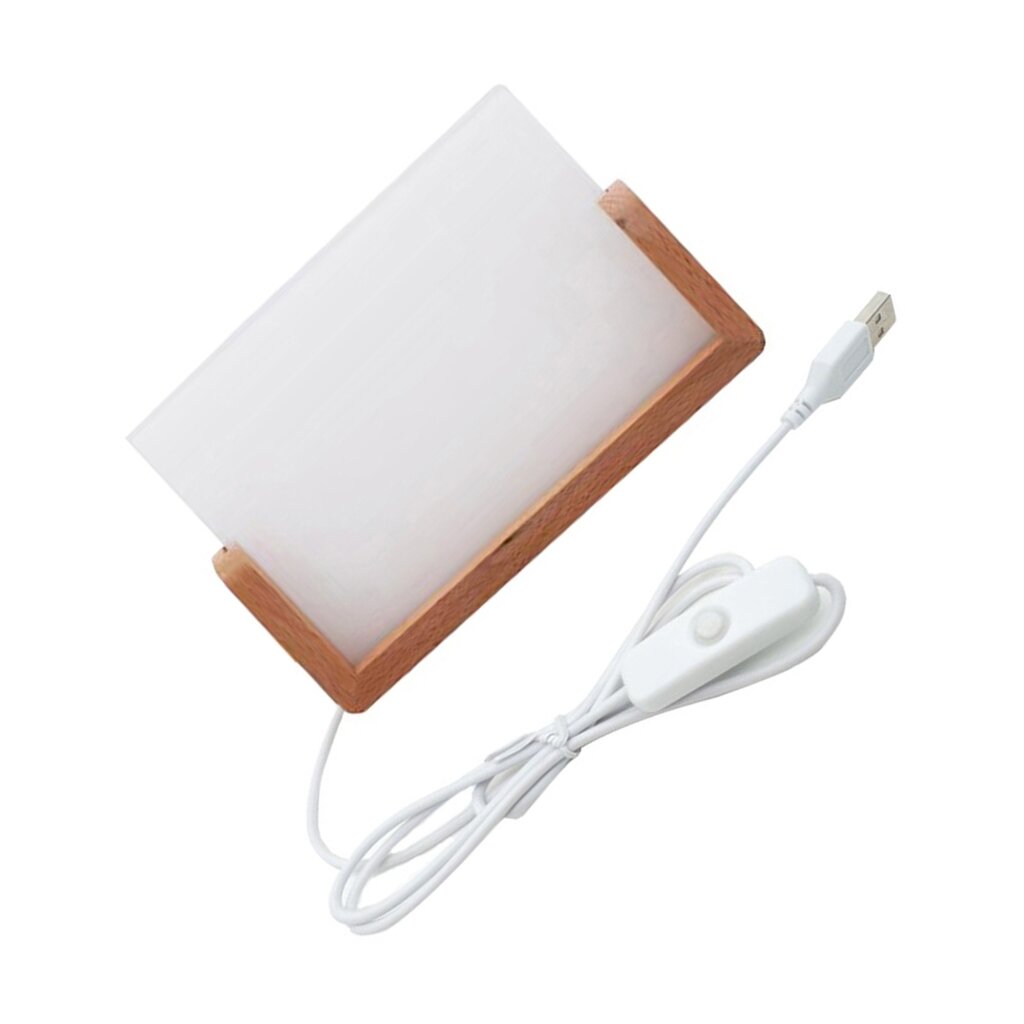 Сублимация Акриловая пустая фотомама с светодиодной светом и дровя