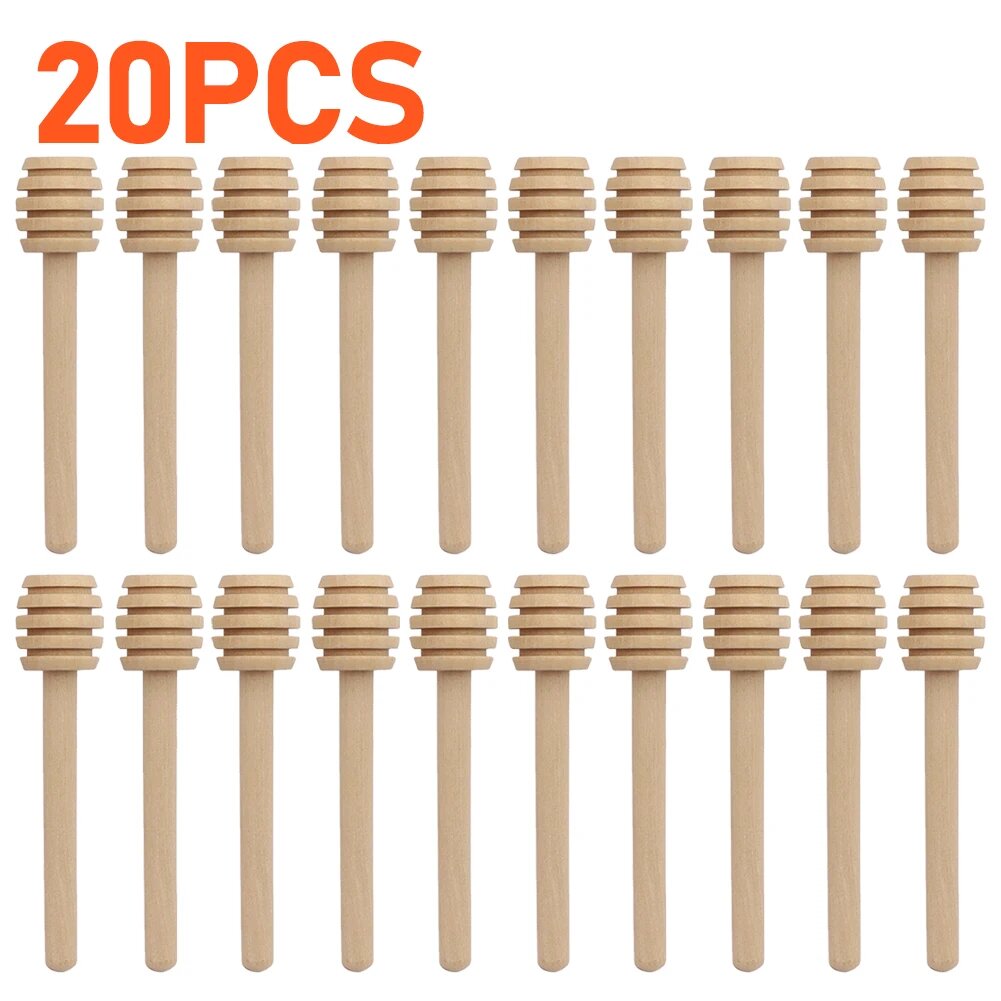 Деревянные ложки для меда Shunmaii 20PCS