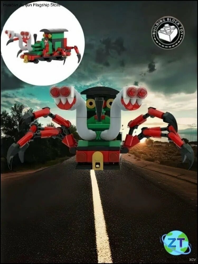 Автобус пожиратель, подвижная игрушка из пластика