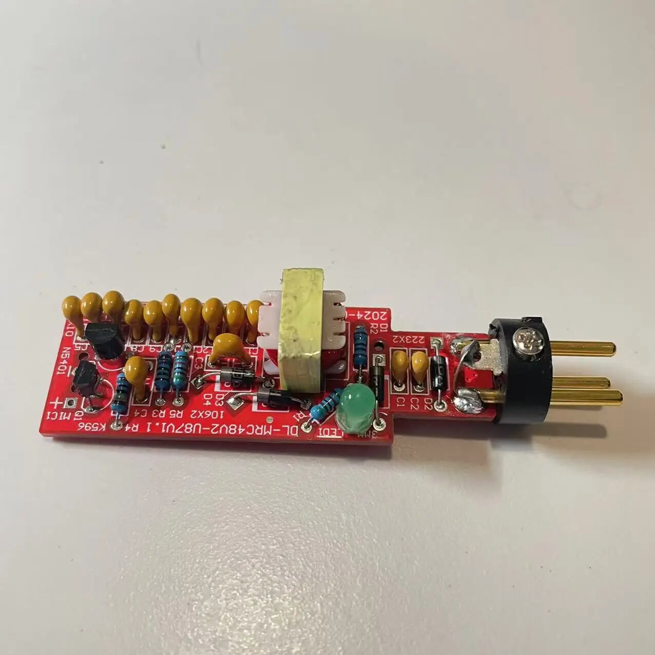 Печатная плата микрофона fot Neumann U 87 u87 с трансформатором, большие диафрагмы, 48 В, ремонт, обновление, красная плата микрофона «сделай сам»