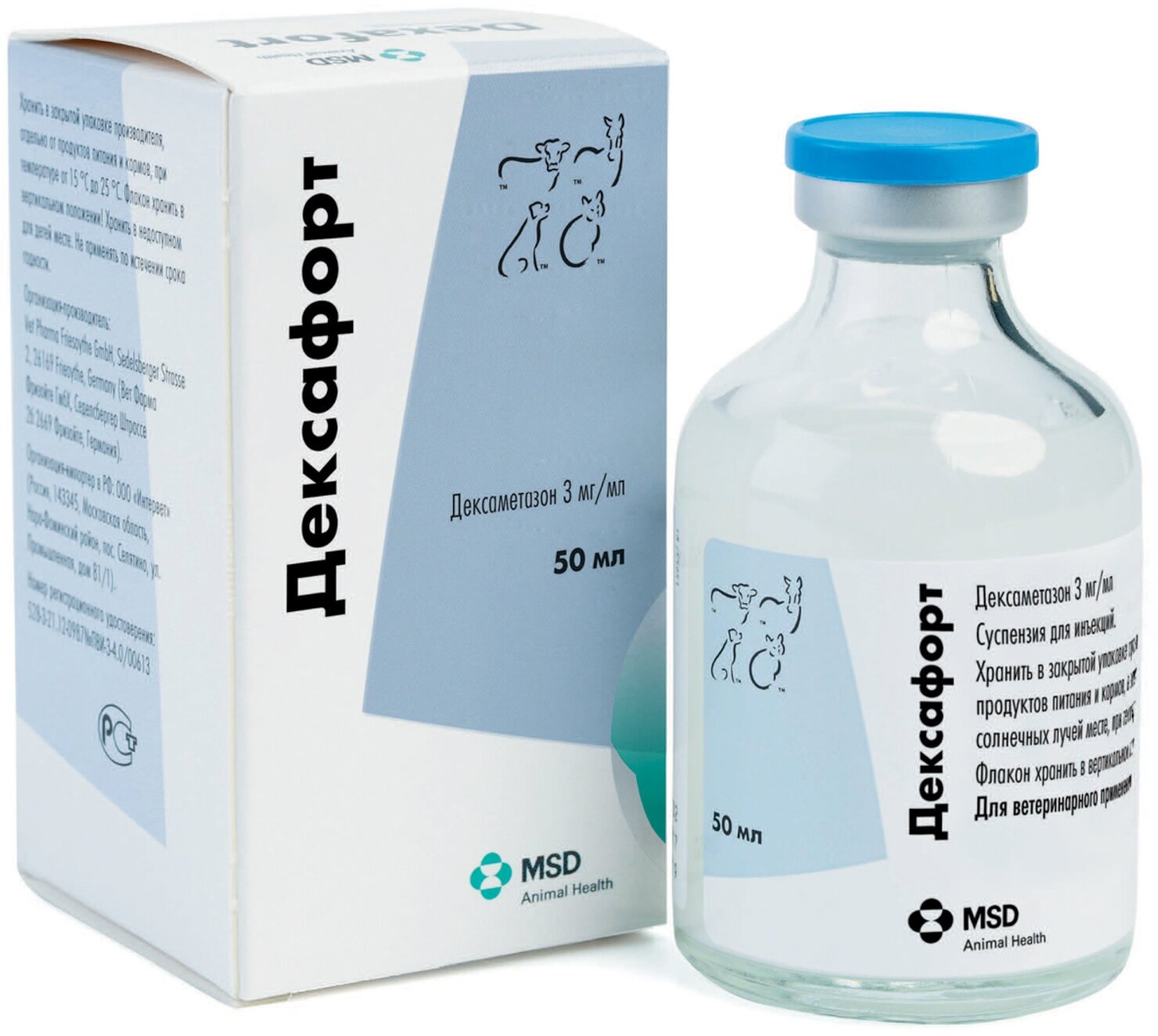 MSD Animal Health Дексафорт противоспалительное ср-во при заболеваниях аллергической и аутоиммунной этиологии 50 мл