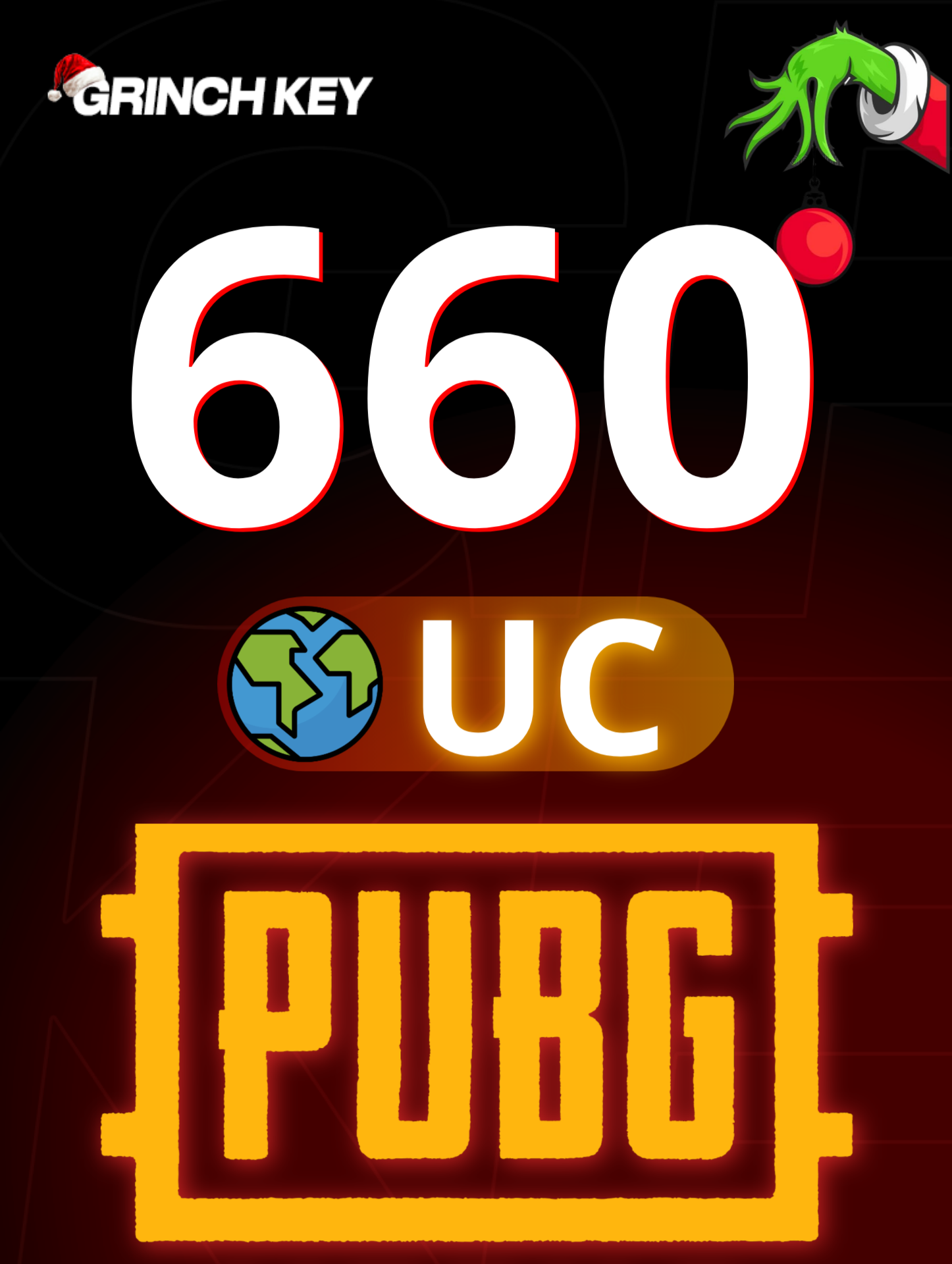 Игровая валюта PUBG MOBILE 660 UC | Подарочная карта PUBG | Все страны (GLOBAL) | PUBG Mobile Gift Card