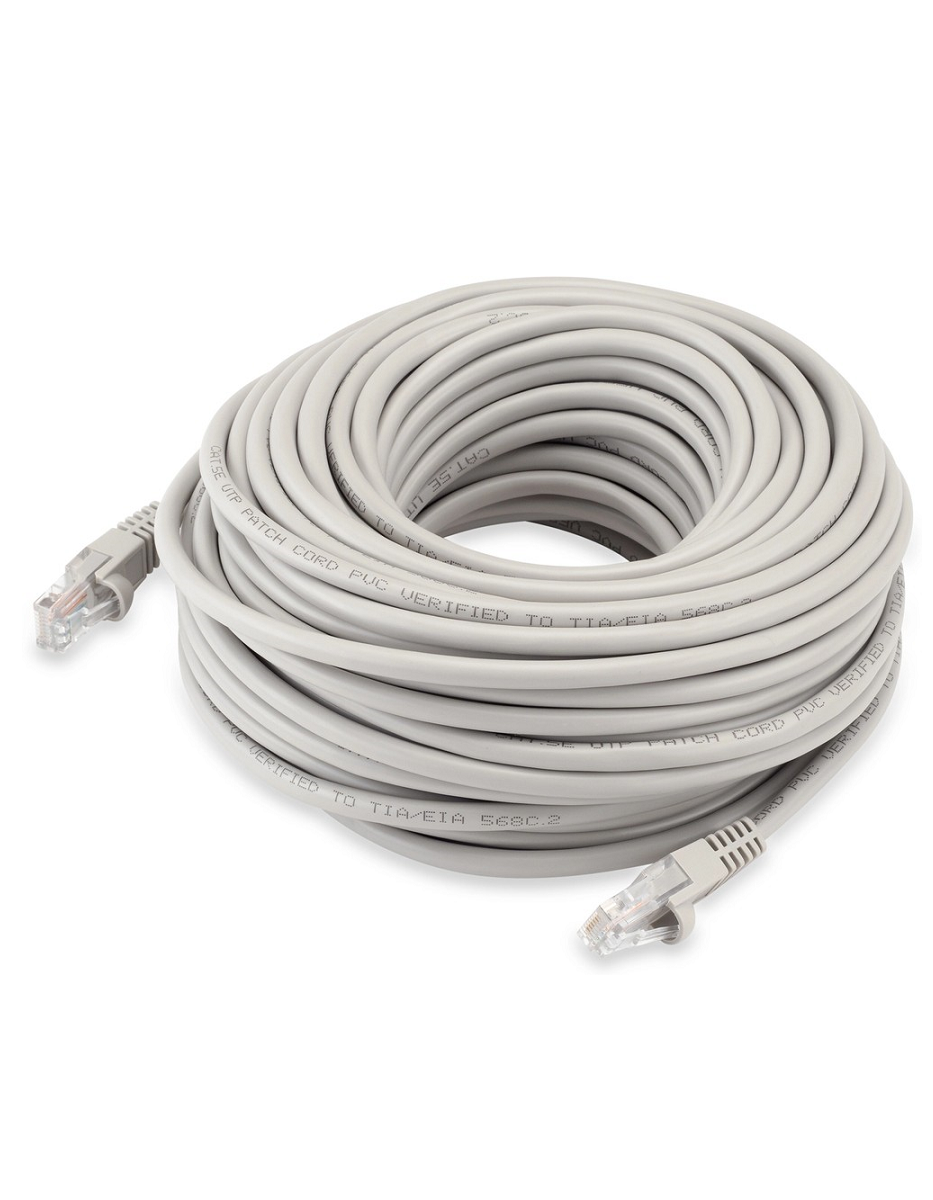 Кабель патч-корд U/UTP 5e кат. 20м Buro UTP-5E-20M-G литой (molded), 4 пары, 26AWG, CCA, серый