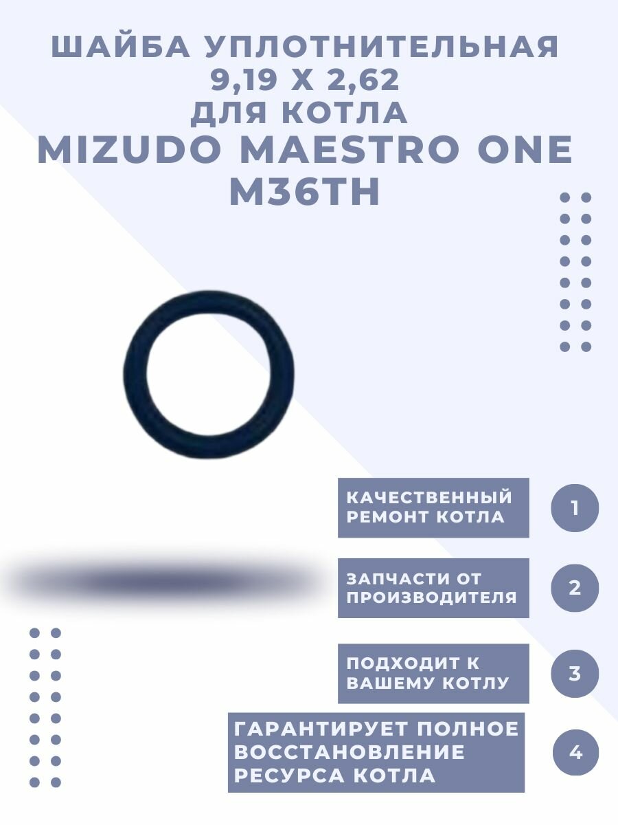 Кольцо уплотнительное 9.19 2.62 для котла MIZUDO MAESTRO ONE M36TH (uplkolc919MMO36TH)
